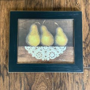 Wall Decor | Beautiful Wood Frame Pear Kitchen Decor | Poshmark